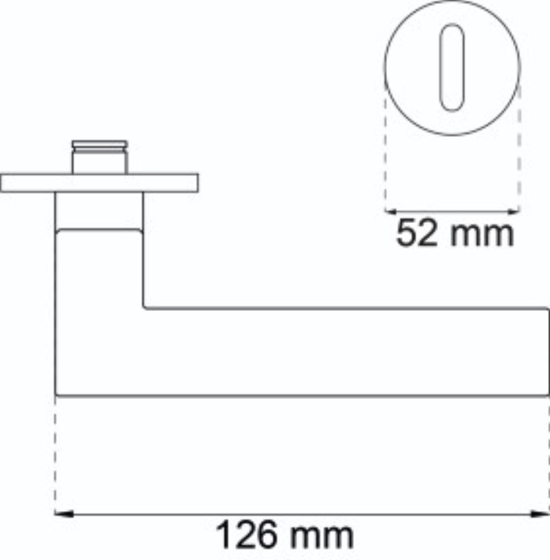 DØRGREB AMSTERDAM MED NØGLESKILT RFR